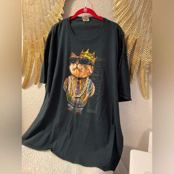 Shirts | 21 In Bundle Biggie Smalls Cat Rapper Size 3xl Cat Crown Gold ...
